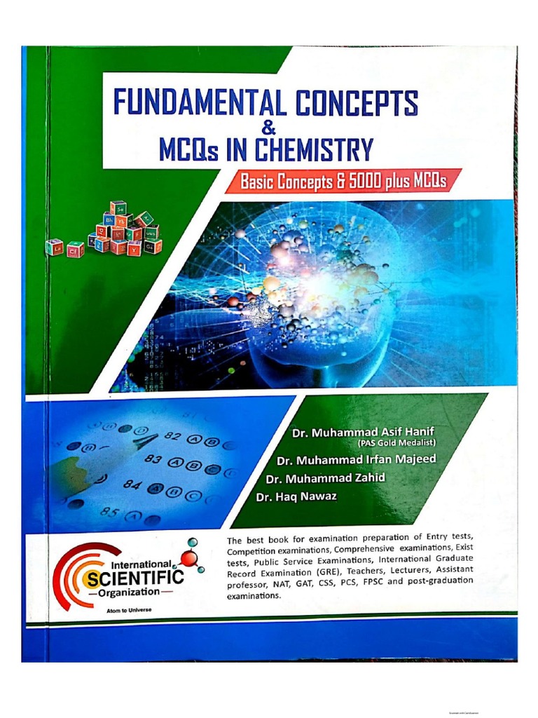 Fundamental Concepts & MCQs in Chemistry by DR Muhammad Asif Hanif PDF ...