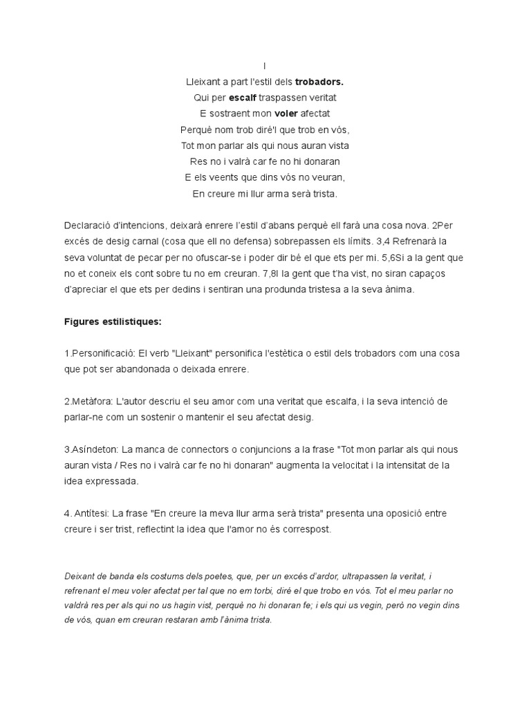 Poema Cat | PDF