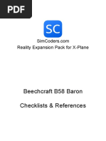 Beechcraft Baron 58 V Speeds & Checklist | PDF | Aircraft | Aerospace ...