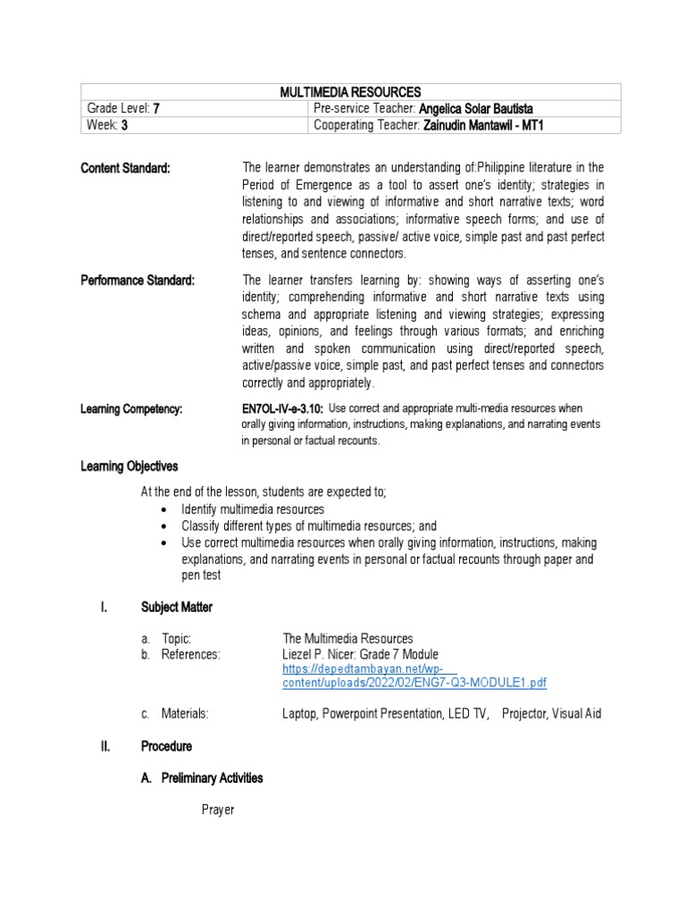content/uploads/2022/02/ENG7 Q3 MODULE1 PDF | PDF | Multimedia | Cognitive Science