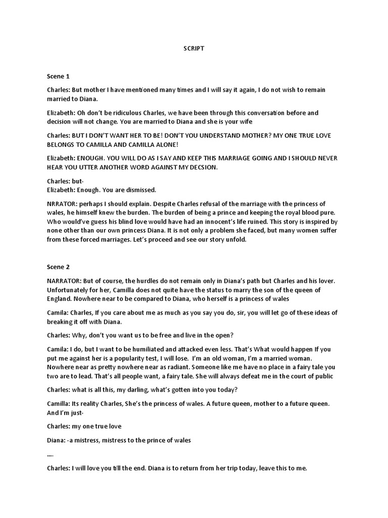 Script The Crown | Download Free PDF | Diana