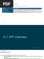 10.3.11 Packet Tracer - Configure A ZPF | PDF | Firewall (Computing) | Router (Computing)