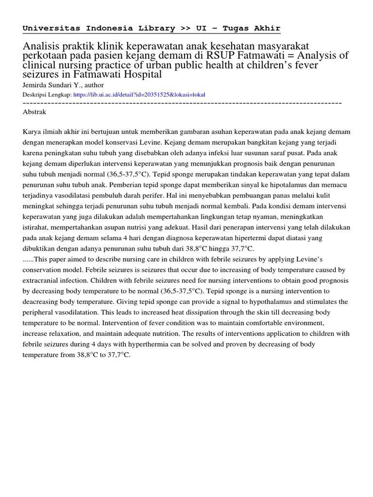 Universitas Indonesia Library UI - Tugas Akhir: Deskripsi Lengkap | PDF