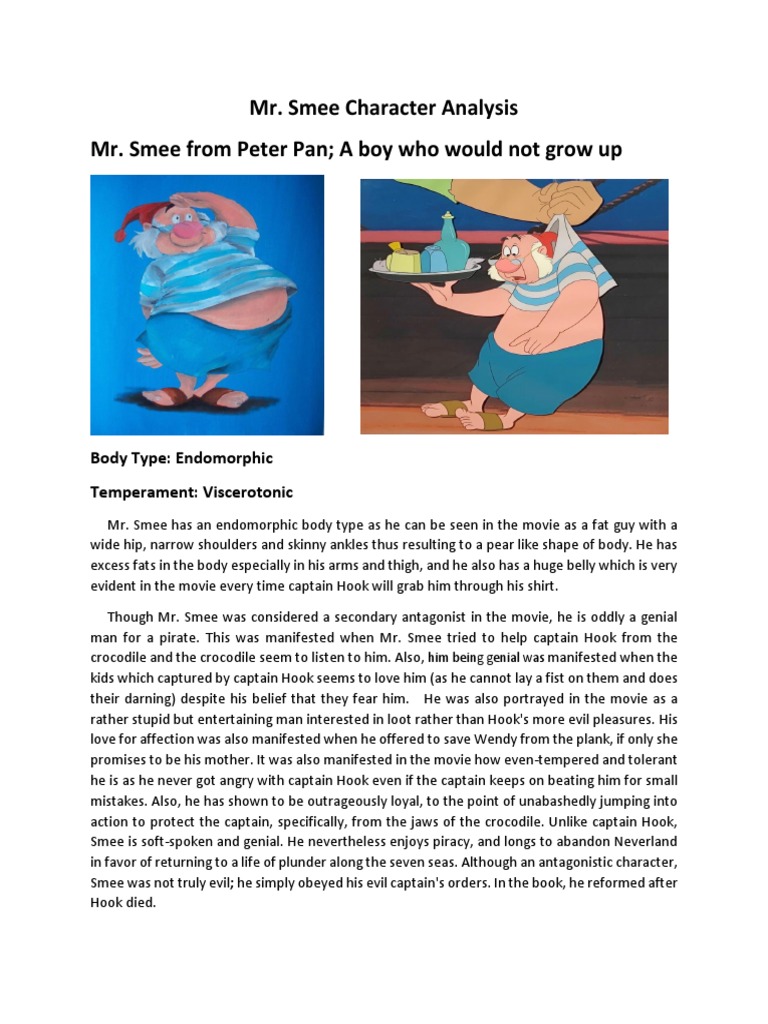 Mr. Smee - Character - Analysis PDF | PDF