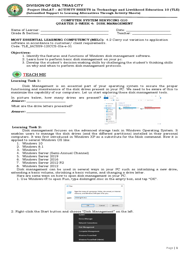 4.-Revised-Tle-As-Css10-Q3-Disk Management | PDF | Hard Disk Drive ...