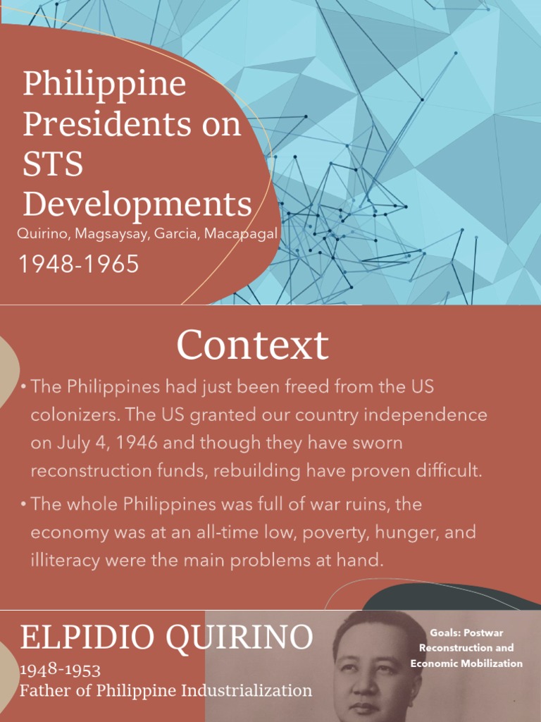 Philippine Postwar Reconstruction and Development: A Comparison of STS ...