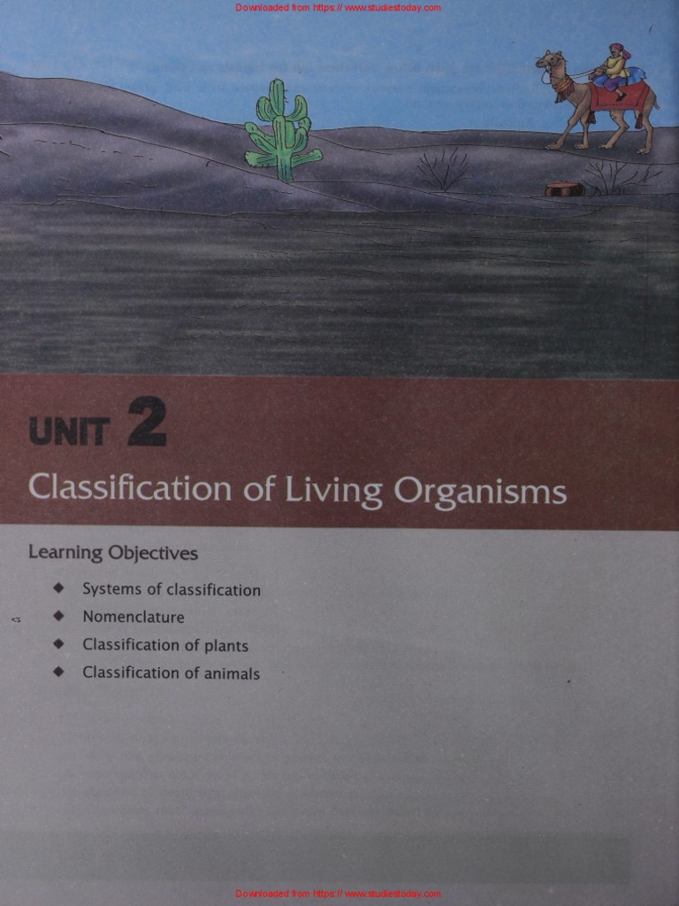 Chapter 2 Classification of Living Organisms | PDF | Wellness