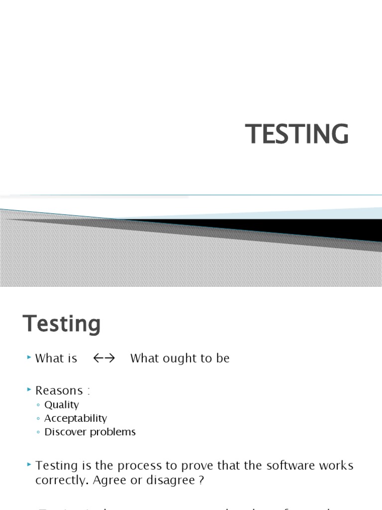 SQE Week 5 Lecture | PDF | Software Testing | Systems Engineering SQE Week 5 Lecture | PDF | Software Testing | Systems Engineering