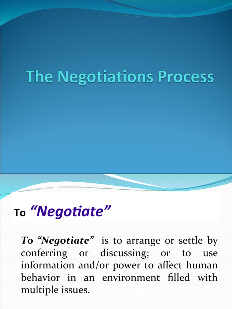 Final Negotiation Introduction | PDF | Negotiation | Bargaining