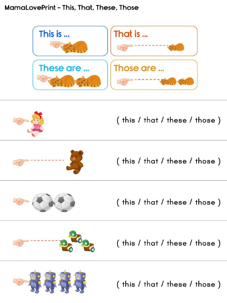 22 English Grammar These Those Book1 | PDF