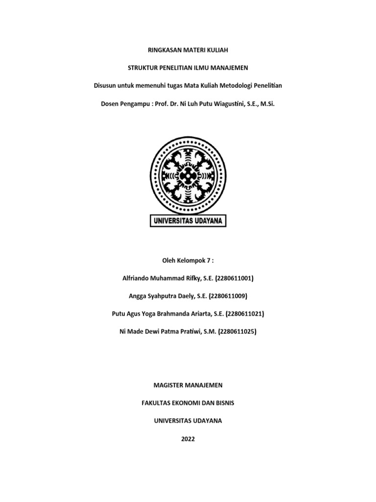 Ringkasan Materi Kuliah | PDF