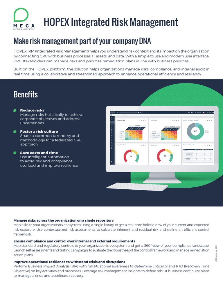 Datasheet - HOPEX Integrated Risk Management (En) | PDF | Risk | Risk Management