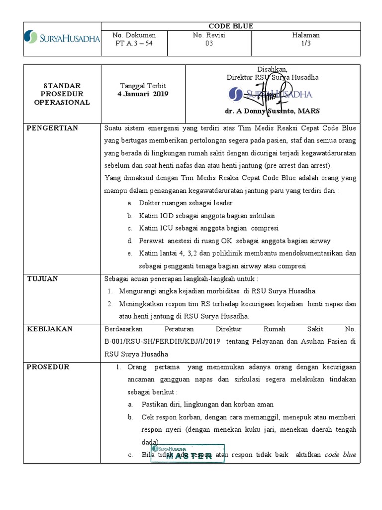 Code Blue | PDF