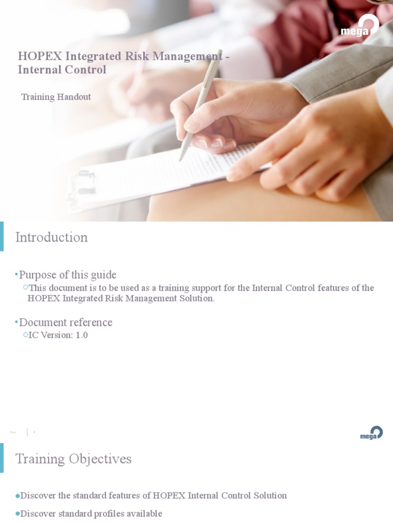 HOPEX Integrated Risk Management - Internal Control - Training Handout ...
