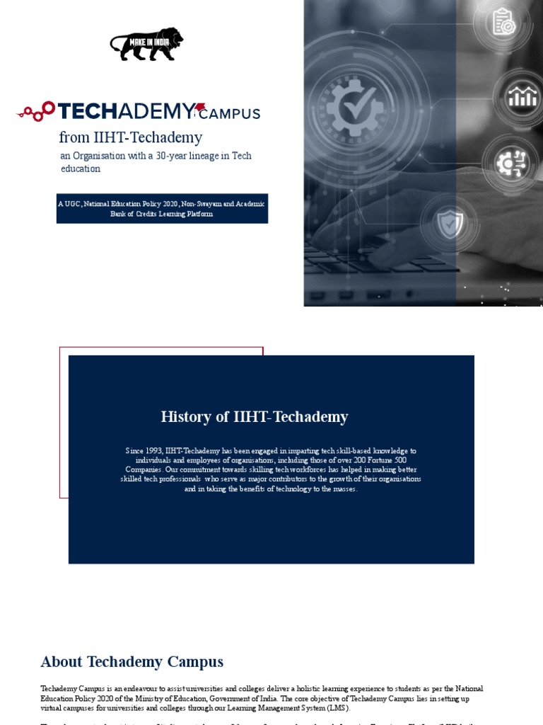 Techademy Campus Sales Deck Final | PDF | Educational Technology | Learning