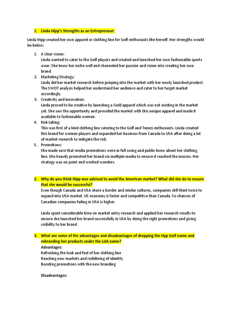 Linda Hipp Case Study | PDF | Brand | Marketing Strategy