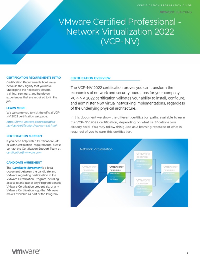 VMW VCP NV Certification Preparation Guide PDF | PDF | Cisco Certifications | Computing
