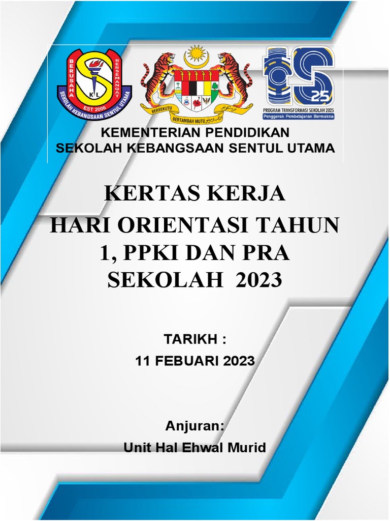Hari Orientasi SK Sentul Utama 2023 | PDF