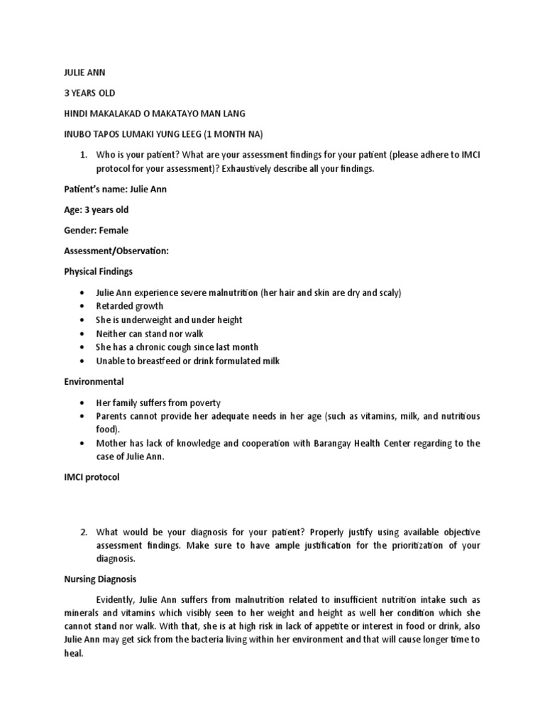 Diagnosis Malnutrition | PDF