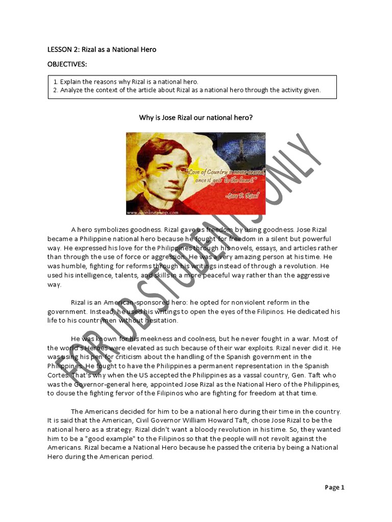 UNIT 1 - Lesson 2 | PDF | Philippines