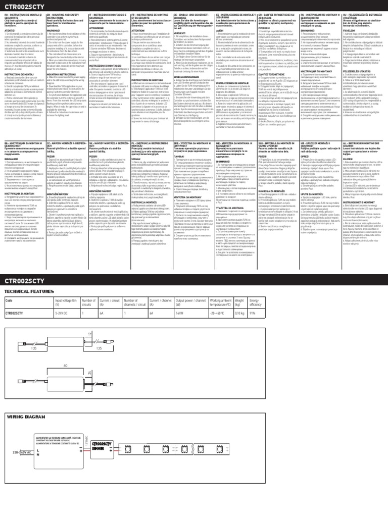 Mounting Instructions Tuya Controllers | PDF