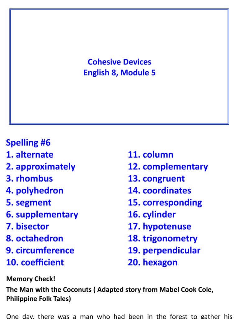 Cohesion PPT Slides | PDF | Clause | Adverb