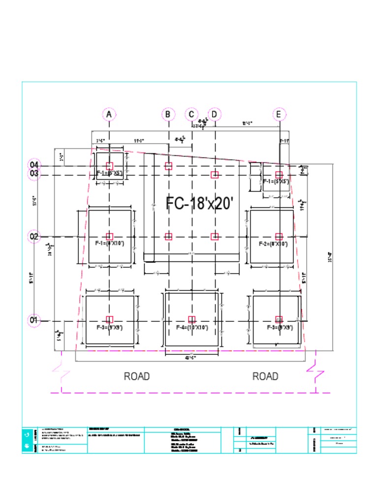 Footing Layout Plan | PDF