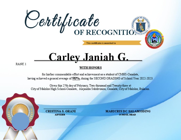 Certificate-of-RECOG-Template-03 | PDF