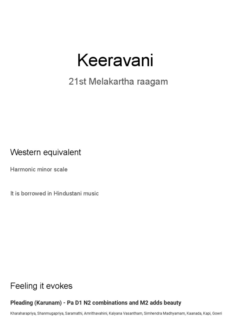 Keeravani | PDF