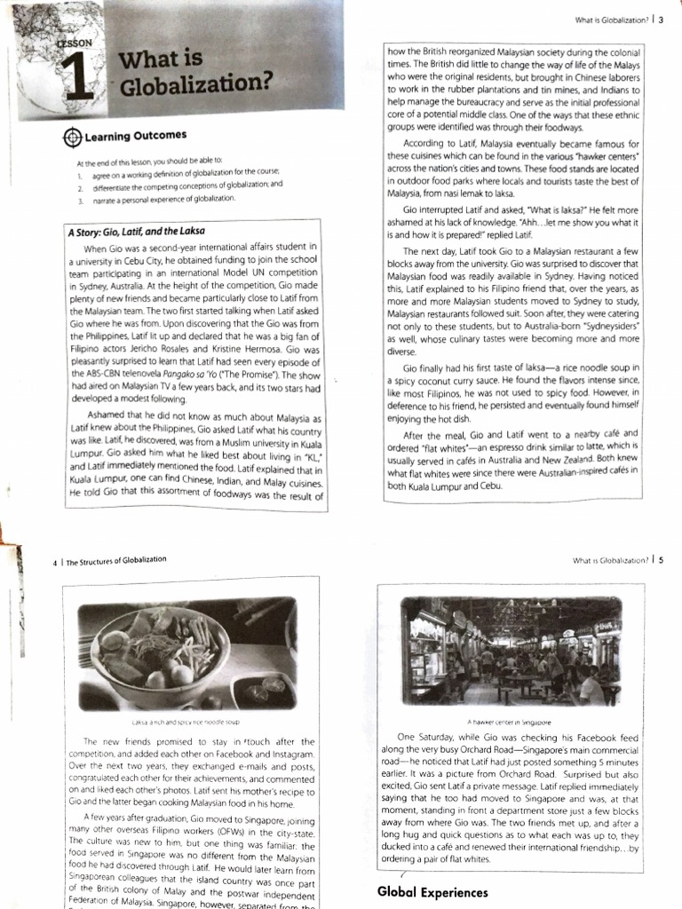 Week 1 Contemporary World | PDF