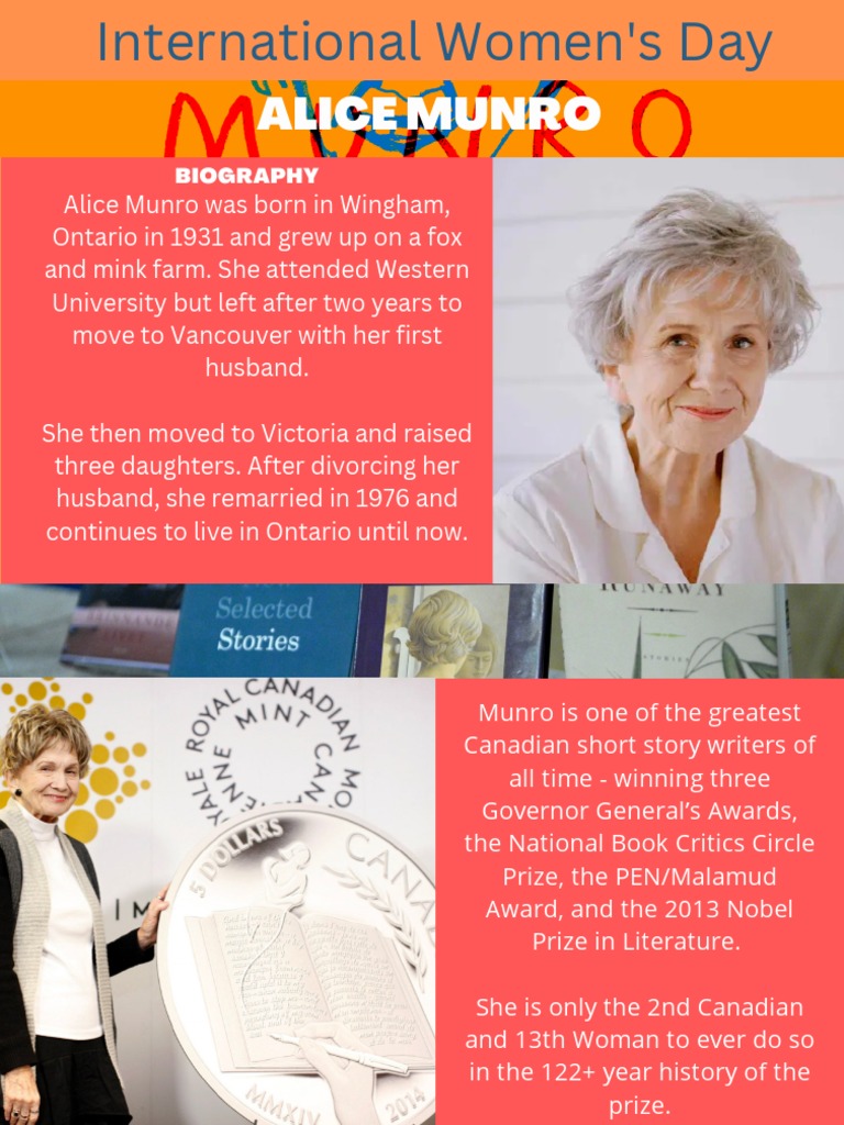 Alice Munro Biography: Canada's Nobel Prize-Winning Author | PDF