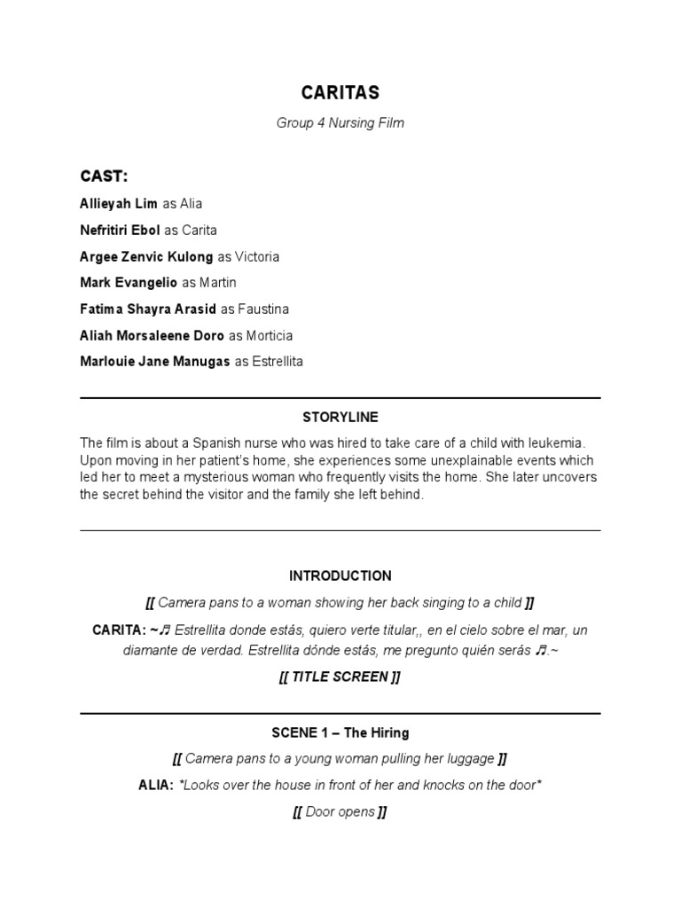 Caritas Script | PDF