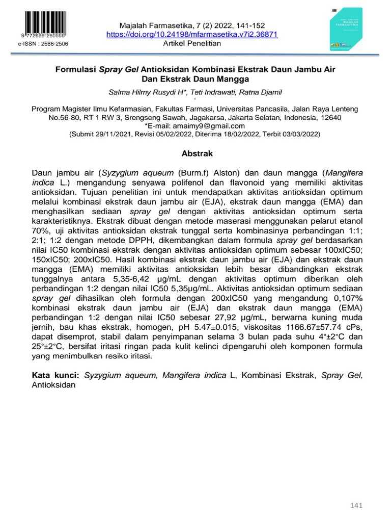 Spray Gel | PDF