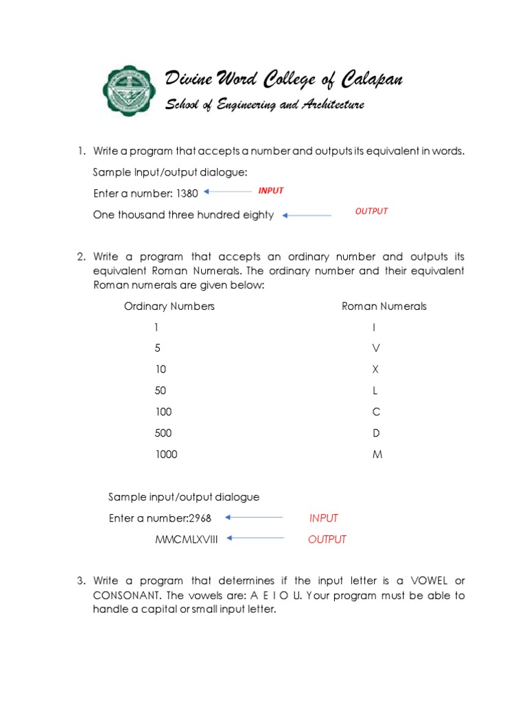 Computer Laboratory Exercises 1 | PDF | Input/Output