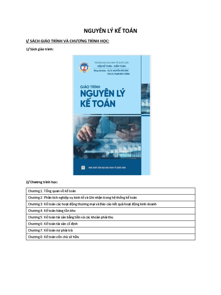Buổi 1 NLKT Tóm tắt kiến thức chương 1 2 PDF | PDF