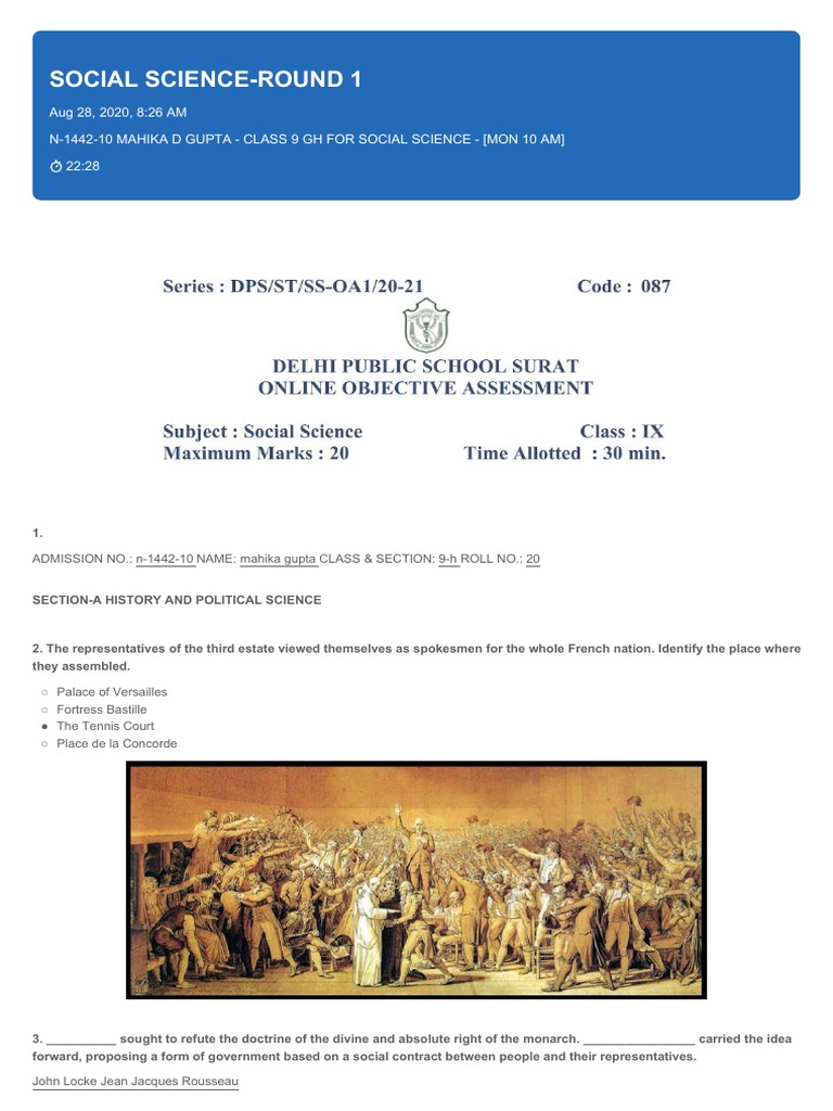 Social Science-Round 1 - N-1442-10 Mahika D Gupta - Class 9 GH For ...