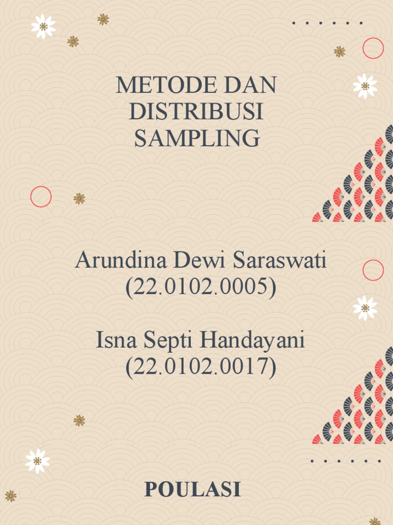 Metode Dan Distribusi Sample | PDF