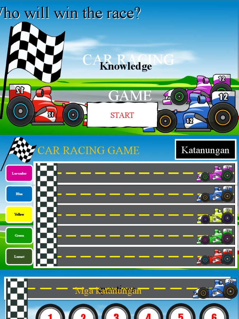 Car Racing Games Template | PDF
