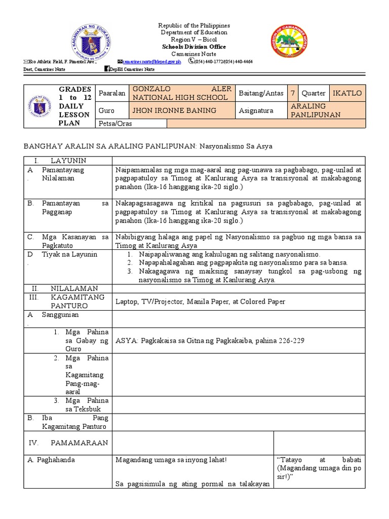 AP7 - Nasyonalismo Sa Asya | PDF