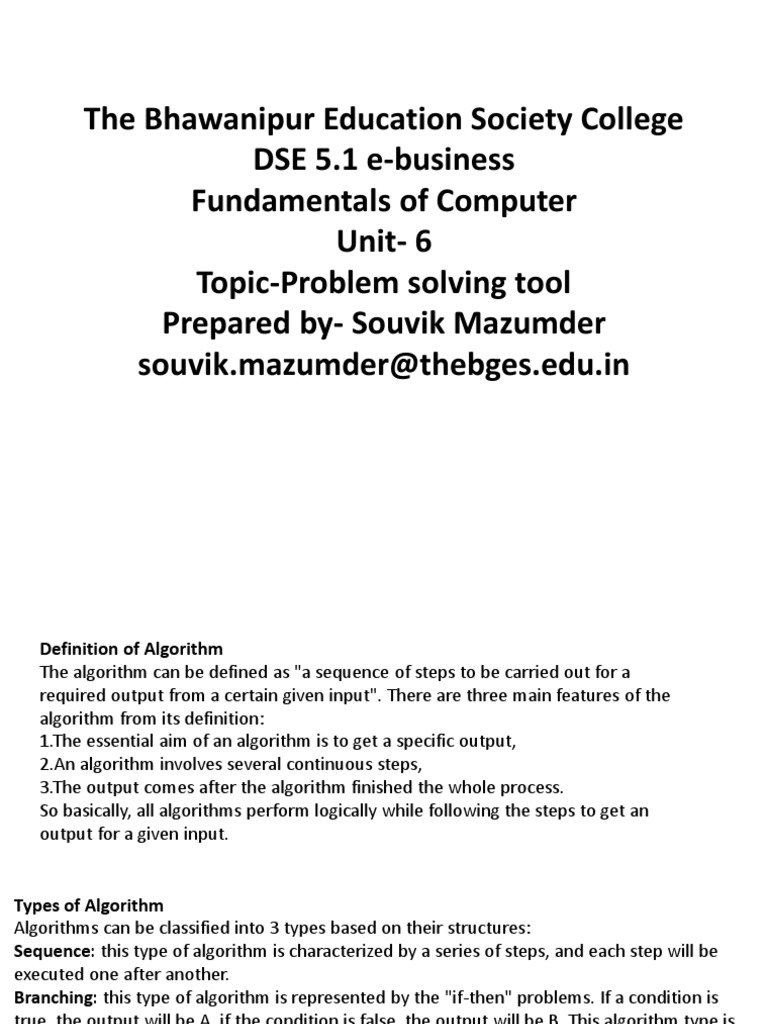 6 Problem Solving Tool Download Free Pdf Algorithms User
