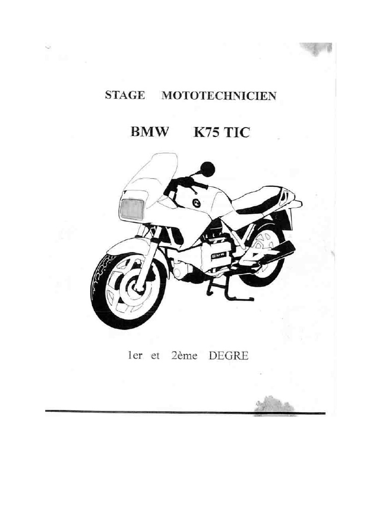 BMW K75 Partie 1 | PDF