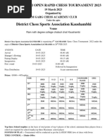 Badminton Tournament Knockout Format | PDF | Sports | Leisure