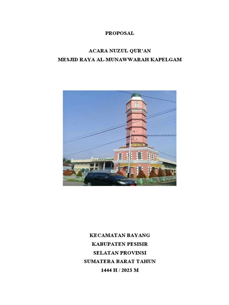 Proposal MTQ 2023 Salinan | PDF