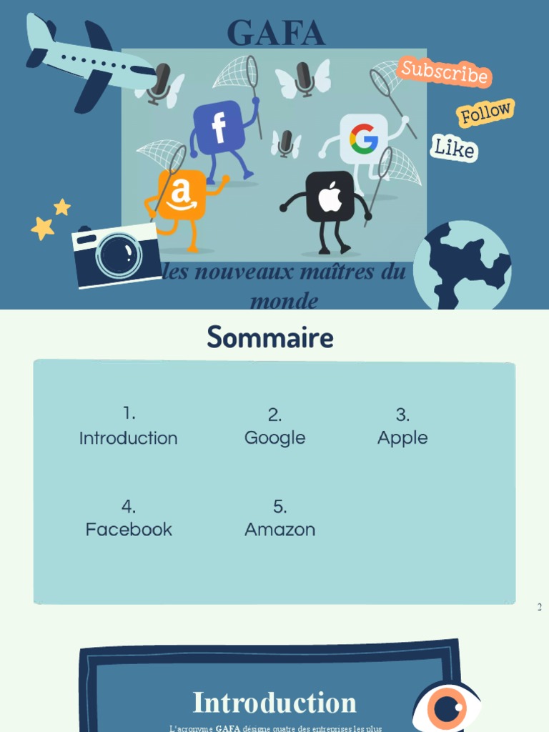 Les GAFA | PDF | Apple Inc. | Facebook