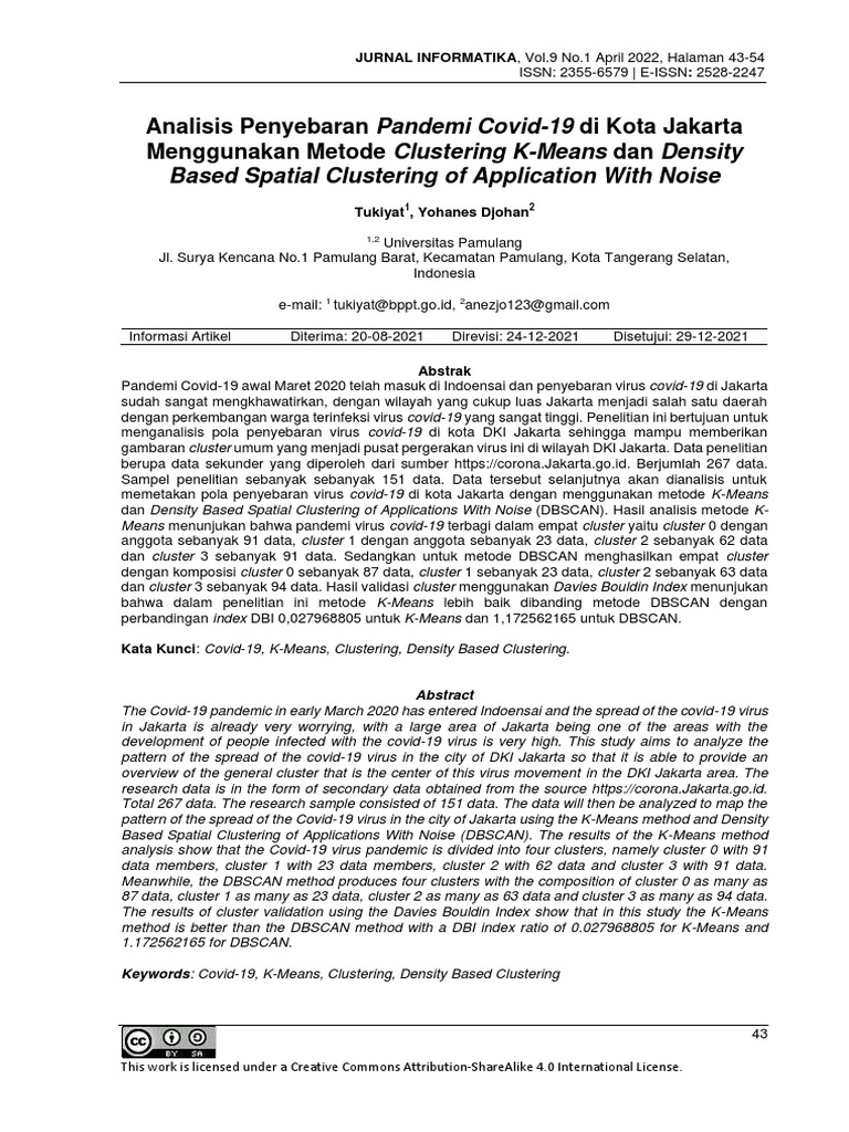 Based Spatial Clustering of Application With Noise | PDF Based Spatial Clustering of Application With Noise | PDF