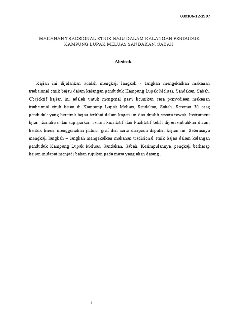 Penulisan KK Pam | PDF