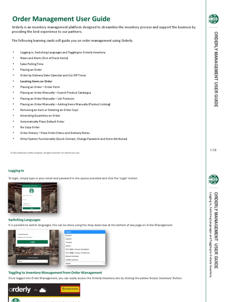 Order Management PDF | PDF | Login | Password