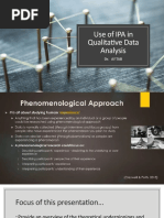 Naming Themes in IPA Analysis | PDF | Experience | Qualitative Research