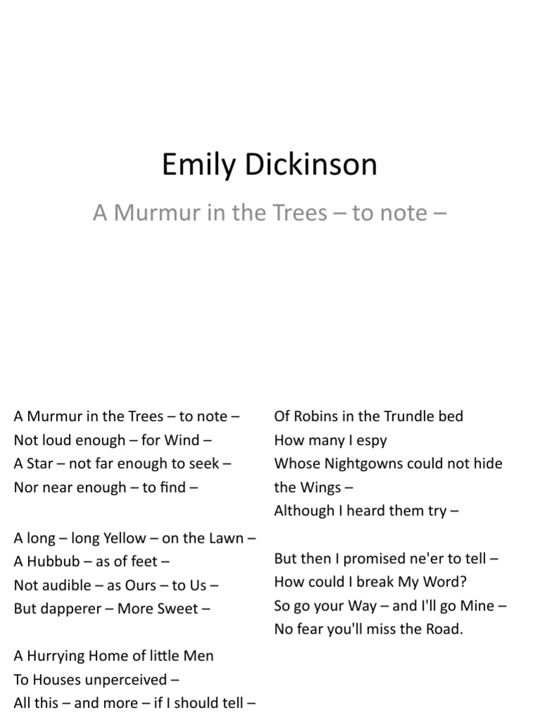 Lecture 4 A Murmur in The Trees | PDF