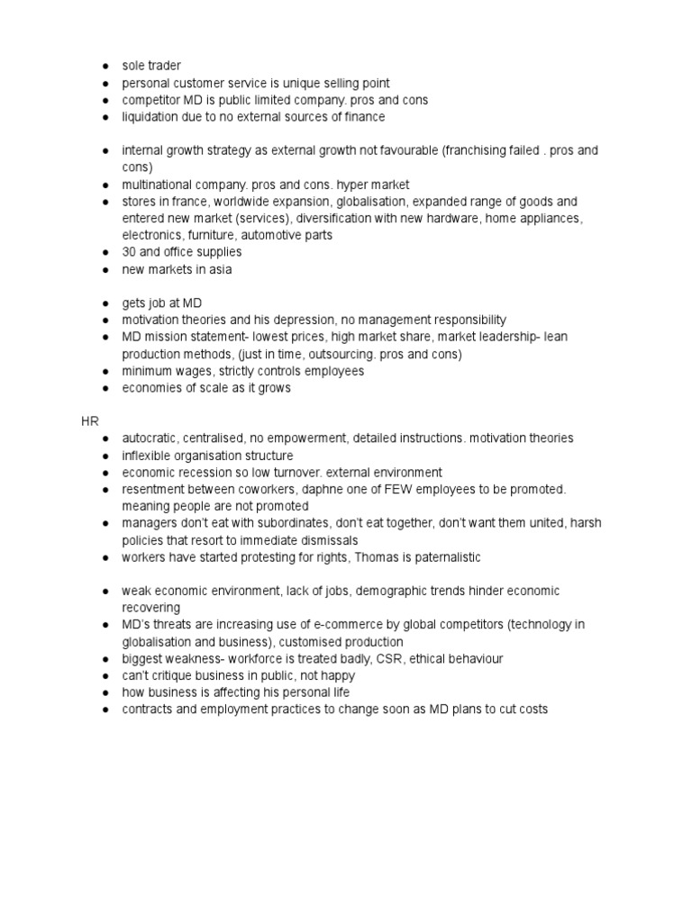 BM Case Study Analysis | PDF